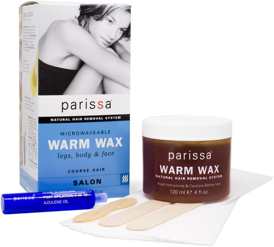 Parissa Warm Wax (Microwaveable), Hair Removal Waxing Kit Professional ...