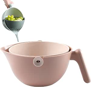 Rotating Colander Strainer Minimalistic 2 in 1 Vegetable Fruit Wash ...