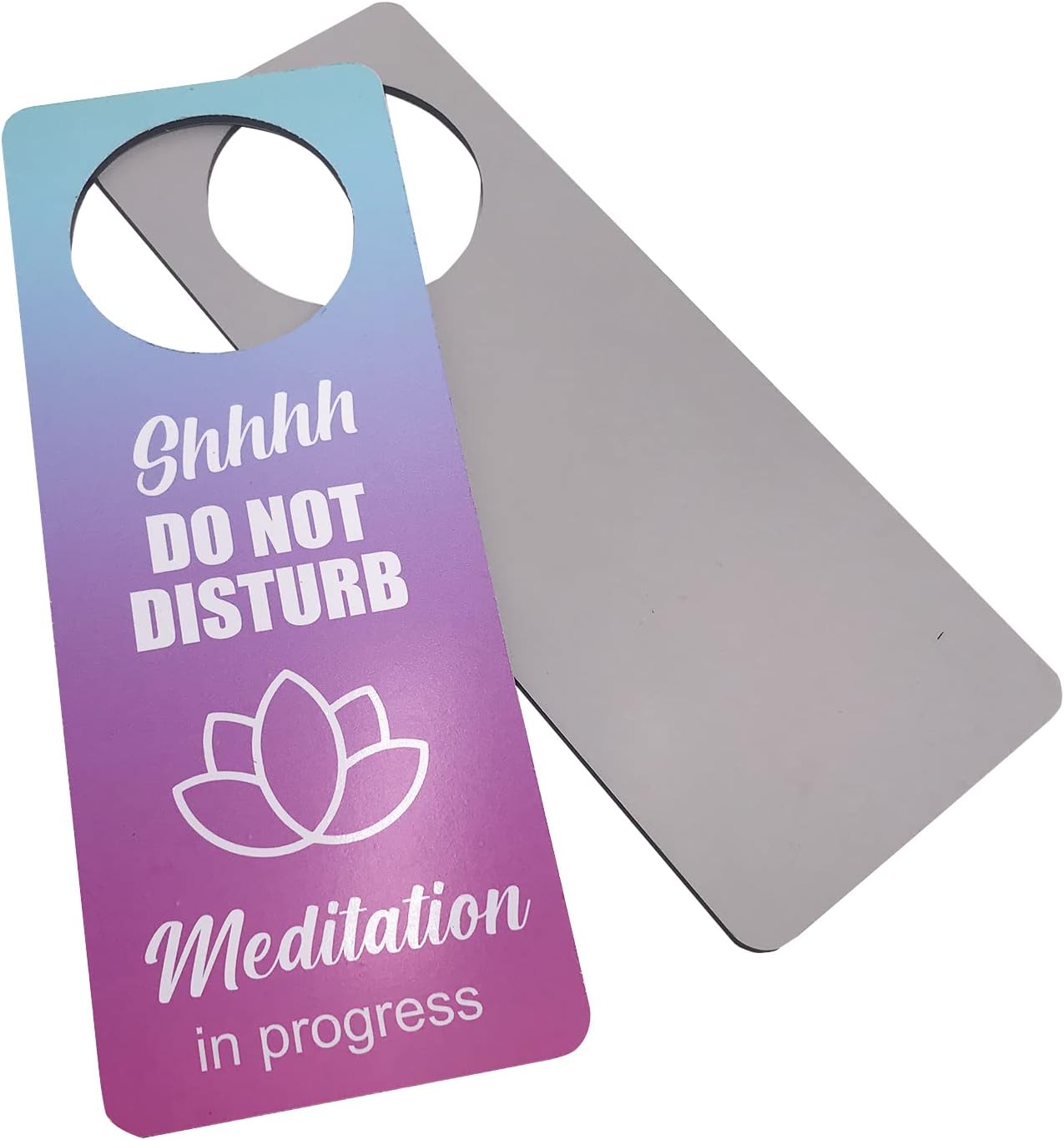 Meditation In Progress, Do Not Disturb, Door Hanger Sign – Yoga ...