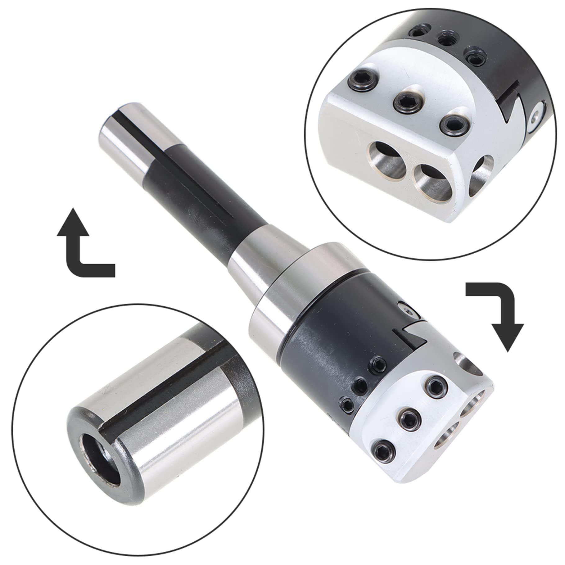Snapklik.com : Timunr 2 Inch Boring Head Set R8 Shank