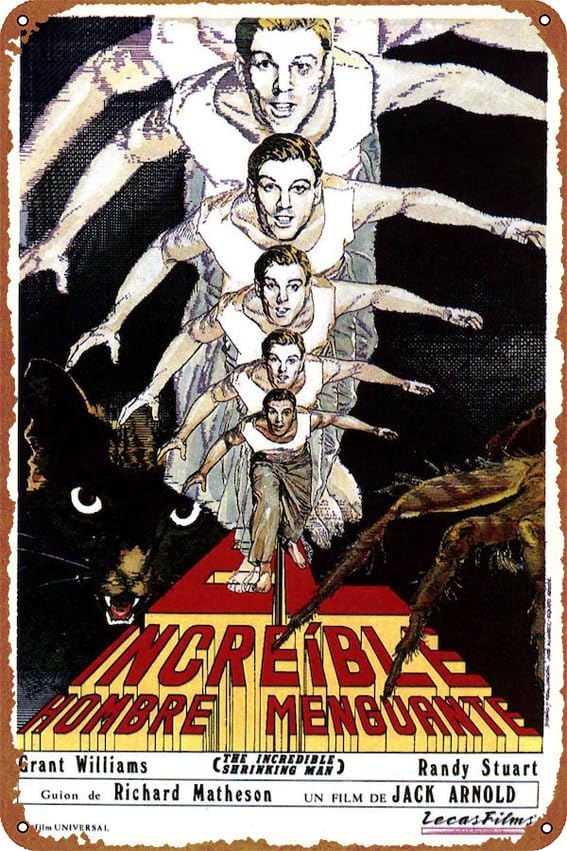 Amazon.com : The Incredible Shrinking Man Metal Tin Sign Garage Sign ...