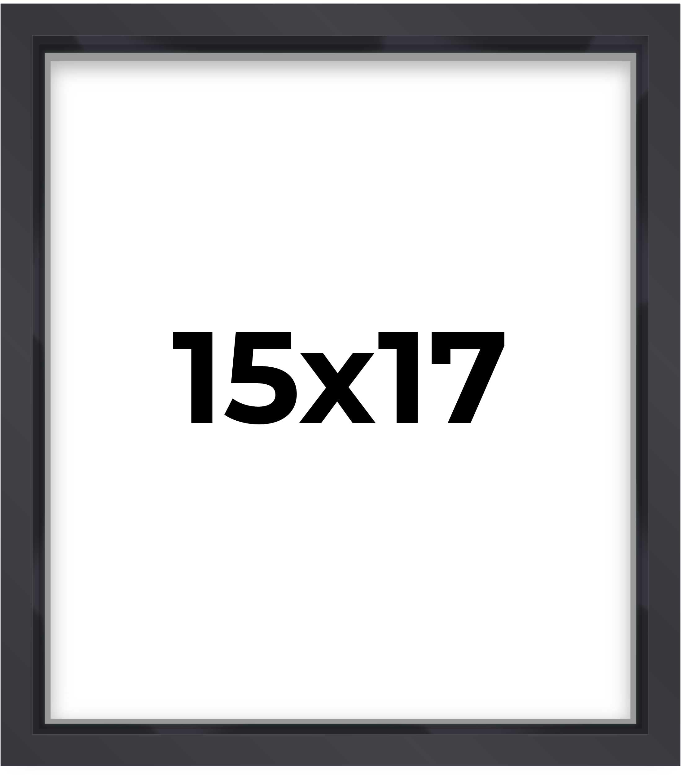 Amazon.com - 15x17 Shadow Box Frame Contemporary Black | 3/4" Depth of ...