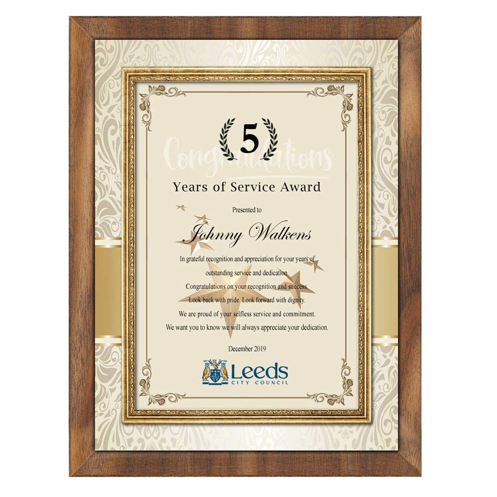 Congratulations On 5 Years Of Service