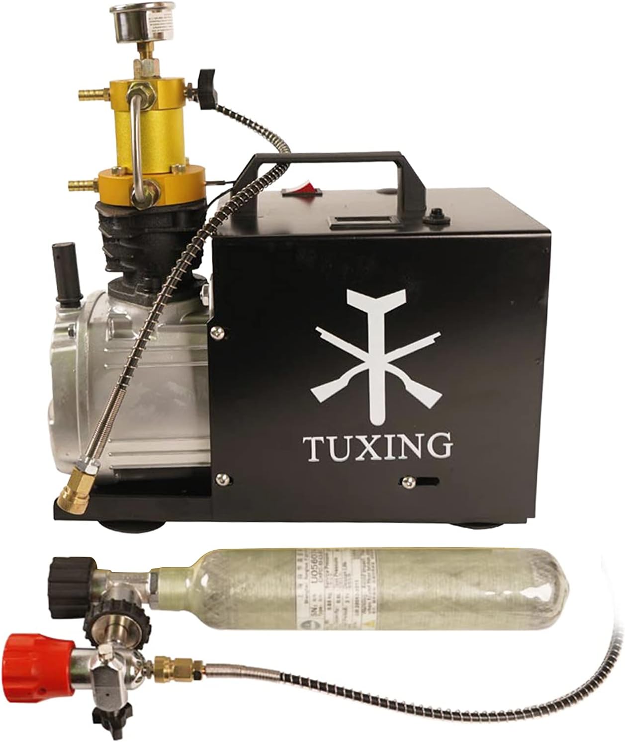 1800W PCP Electric Compressor 30MPA 4500 PSI 300 Bar Electric PCP Air ...