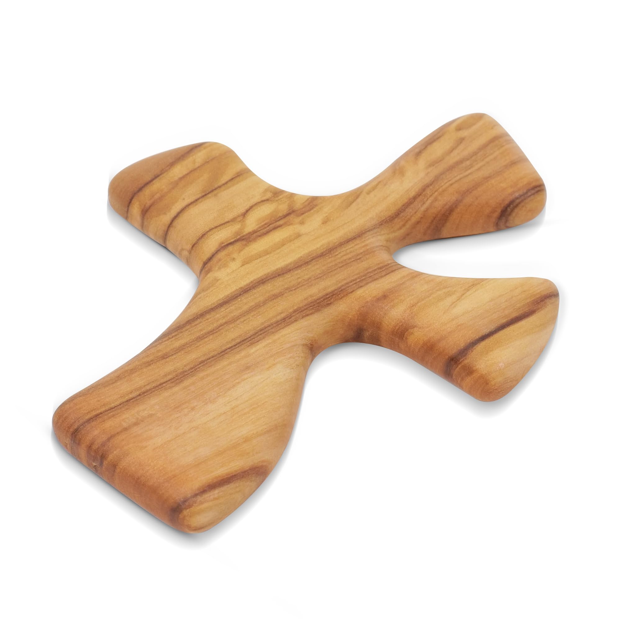 wellhouse Olive Wood Hand Held Cross Clinging Cross to Fit In Your Hand ...
