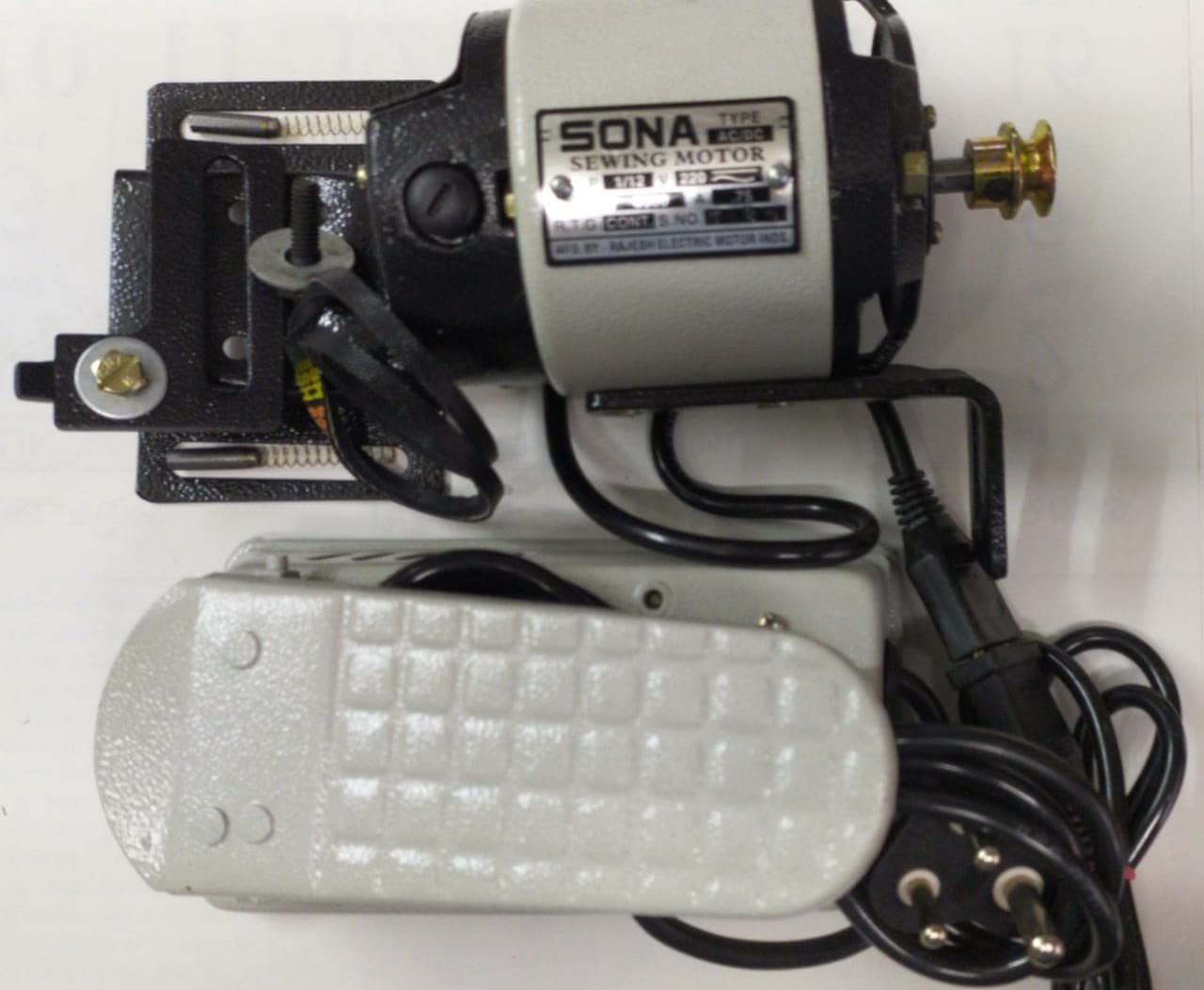Sona Industrial Sewing Machine Motor (Full Copper Winding) and Heavy-Weight Quality Speed ...