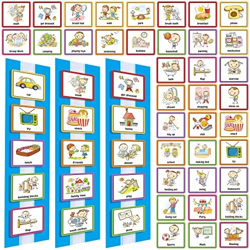 Amazon.com : Geyee 60 Pcs Kids Visual Schedule Cards Daily Routine ...