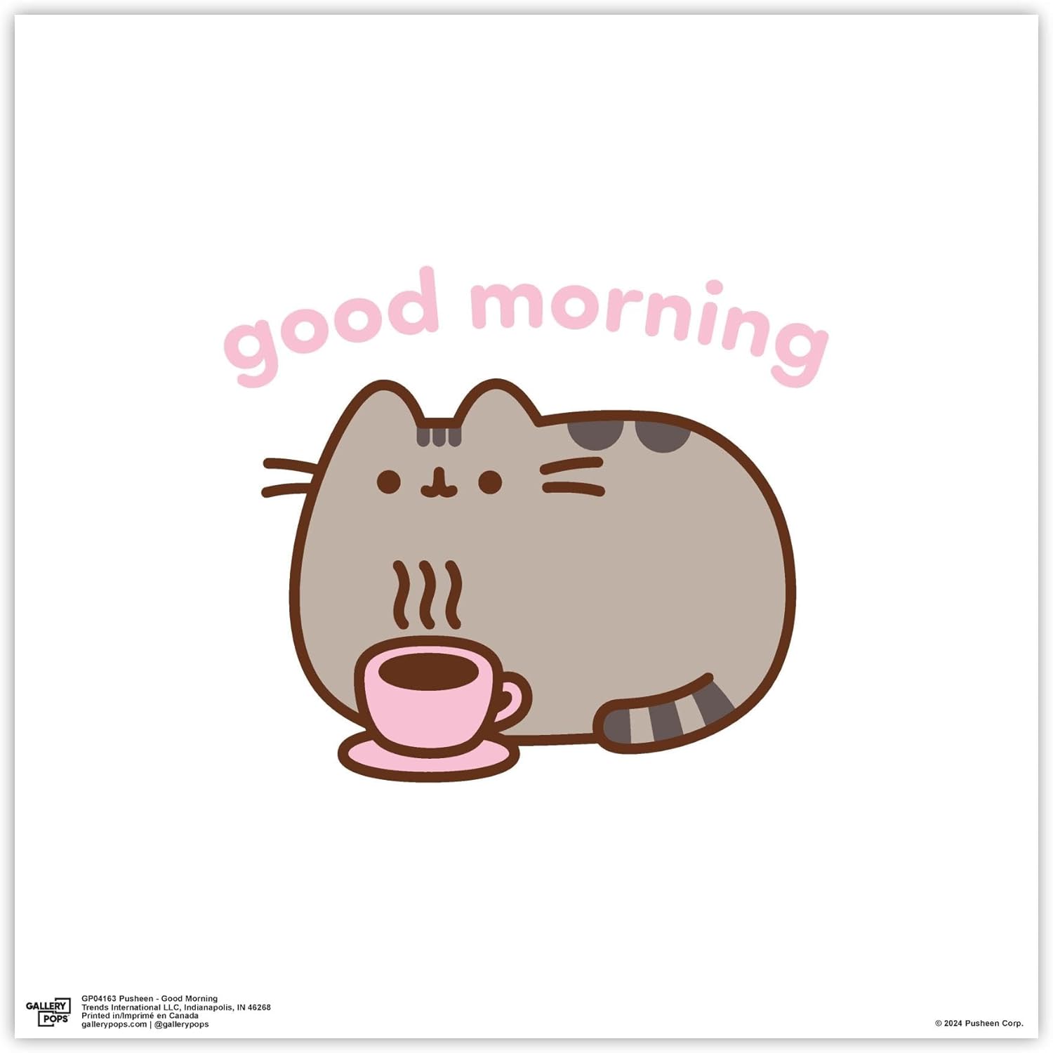 Amazon.com: Trends International Gallery Pops Pusheen - Good Morning ...