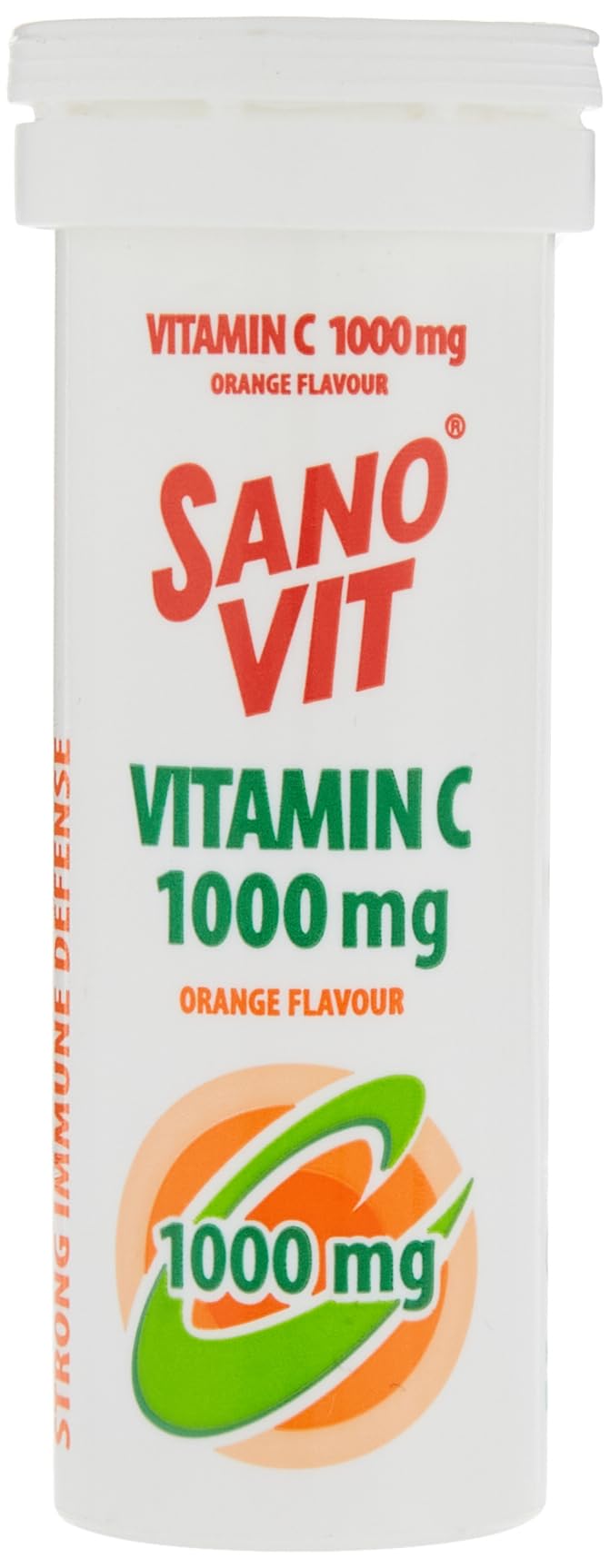 Sano Vit Vitamin C Effervescent Tablets Orange Flavour 1000 Mg ...