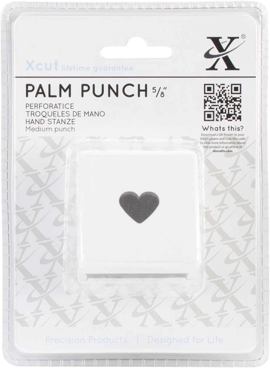 Amazon.com : Medium Palm Punch-Traditional Heart, .625'' : Office Products
