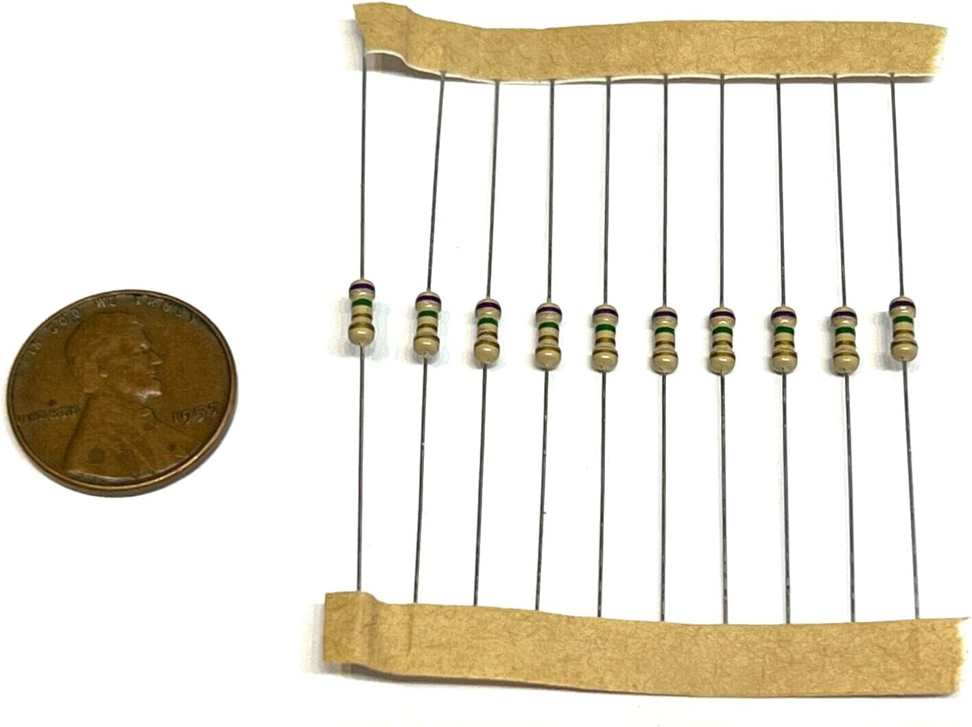 Amazon.com: 10 Pieces Carbon Film Resistor 130k ohm Resistance 1/4W ...