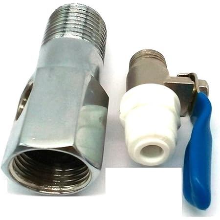 RO SS Inlet +Valve/Connector Ro/Uv/Water Filter Purifier 1/4" Size (D.V ...