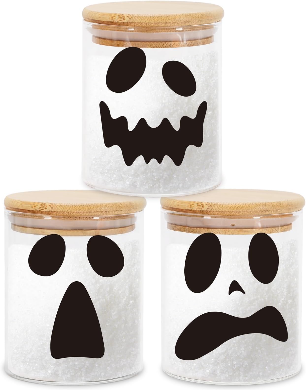 Amazon.com: 10 Strawberry Street Ghost Canister Set, 6.5" & 8", White ...