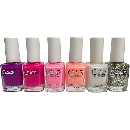 Amazon.com : Color Club Pastel Nail Lacquer Set of 6 - Top Notch Nail ...