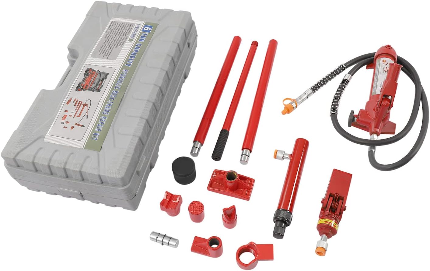 Amazon.com: DOONARCES 6 Ton Hydraulic Jack Kit Porta Power Type ...