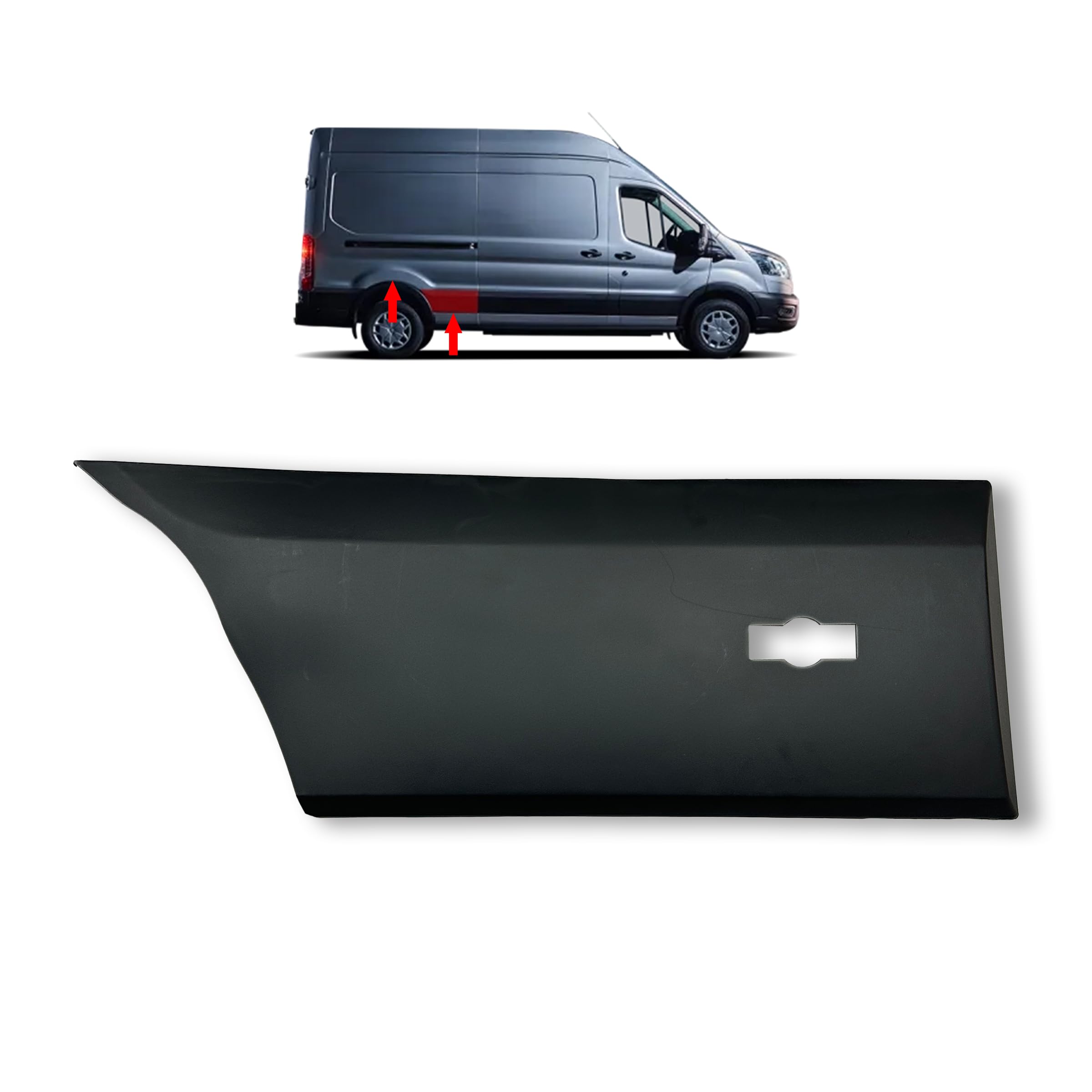 INSUPPA Rear Right Moulding Strip Panel Fits Ford Transit V363 Mk8 (14 ...