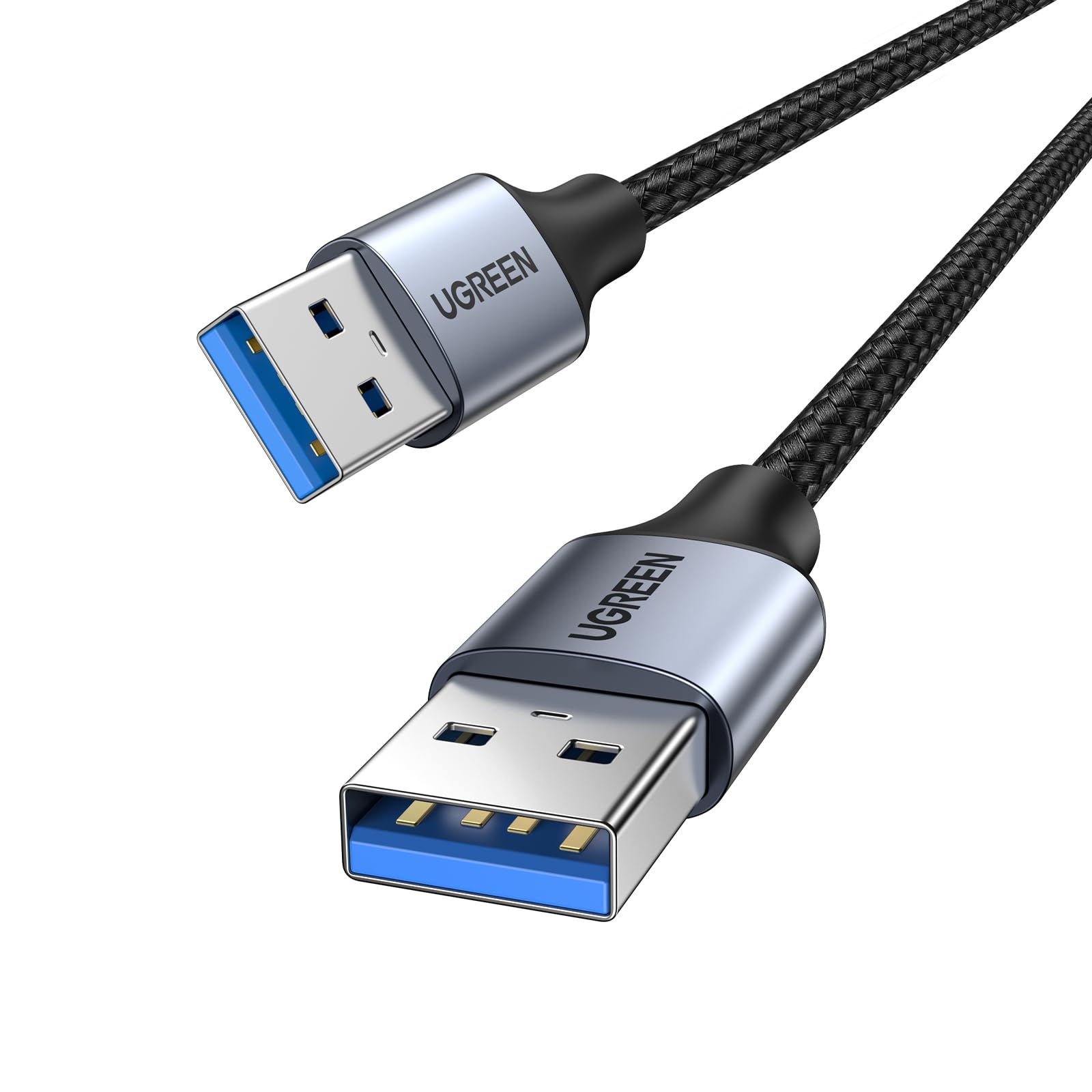 UGREEN USB Cable Type A Male to Male Nylon Braided Cables 5Gbps Data ...