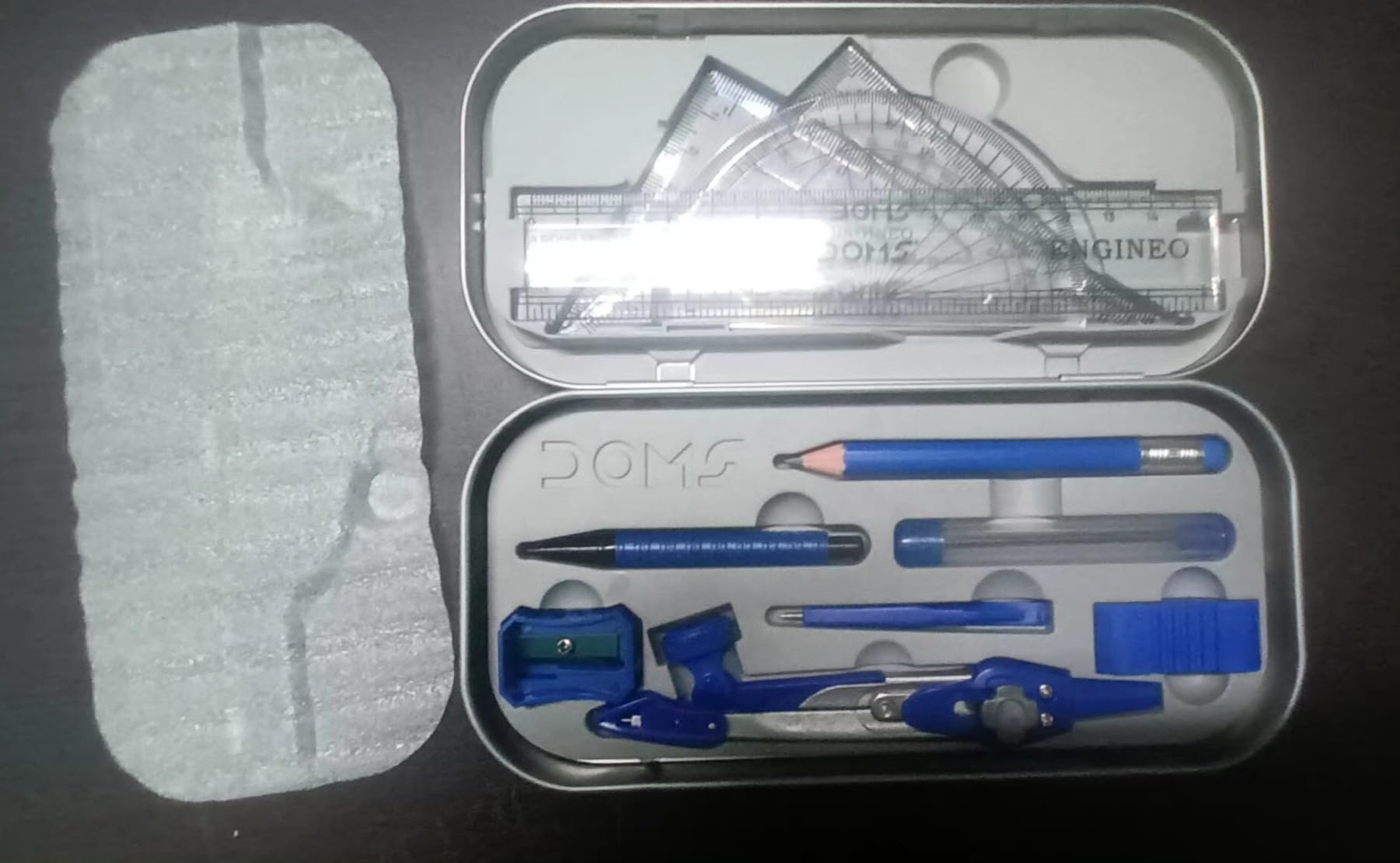 DOMS ENGINEO GEOMETRY BOX AND MATHEMATICAL DRAWING INSTRUMENT (2 IN 1 CONVERTIBLE LEG JOINT ...