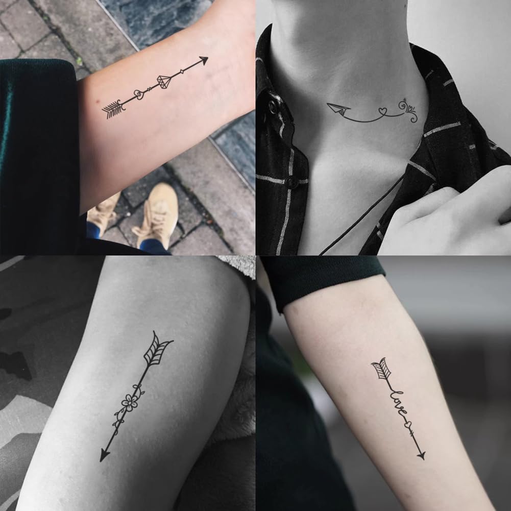 Inner Finger Arrow Tattoo