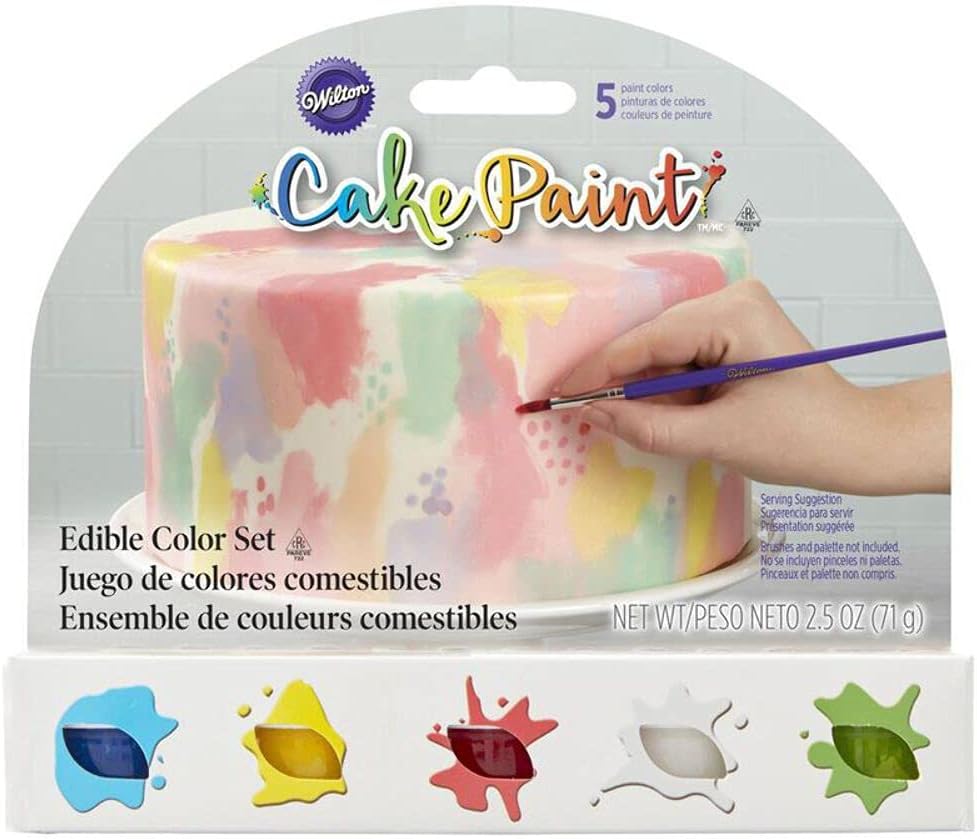 Amazon.com: Edible Cake Paint, Primary Color Set of 5 by Wilton ...