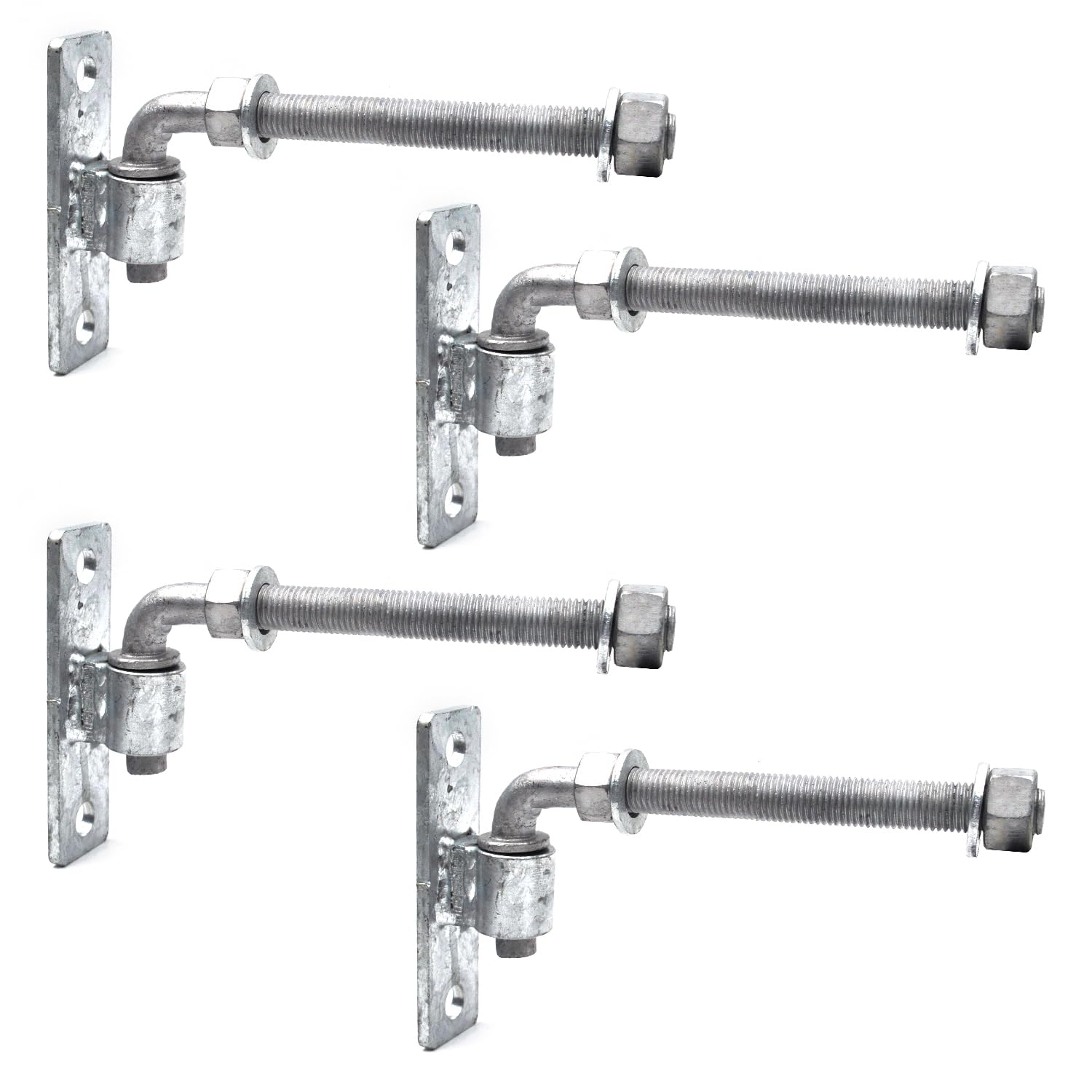 Amazon.com: (4 Pack) 6'' J-Bolt Post Hinge, Heavy Duty Welded Door ...
