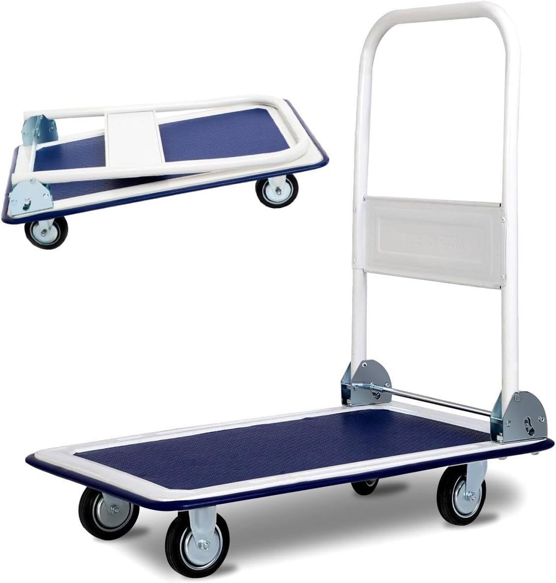 HERZO Heavy Duty Platform Trolley Folding Sack Truck Transport - 150KG ...