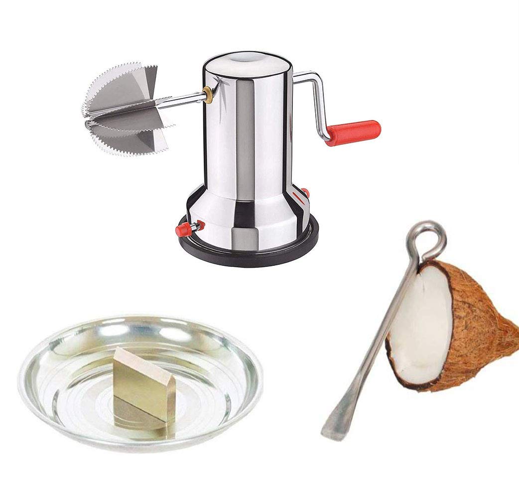 faas Stainless Steel Coconut Breaker with Coconut Scraper & Coconut ...