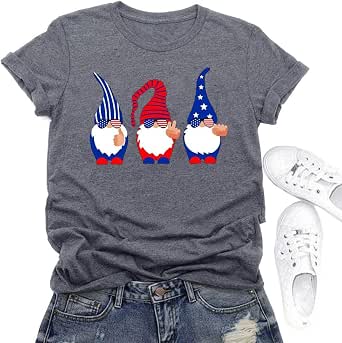 Amazon.com: hcihgzr American Flag Shirts Women Patriotic Shirt 4th of ...