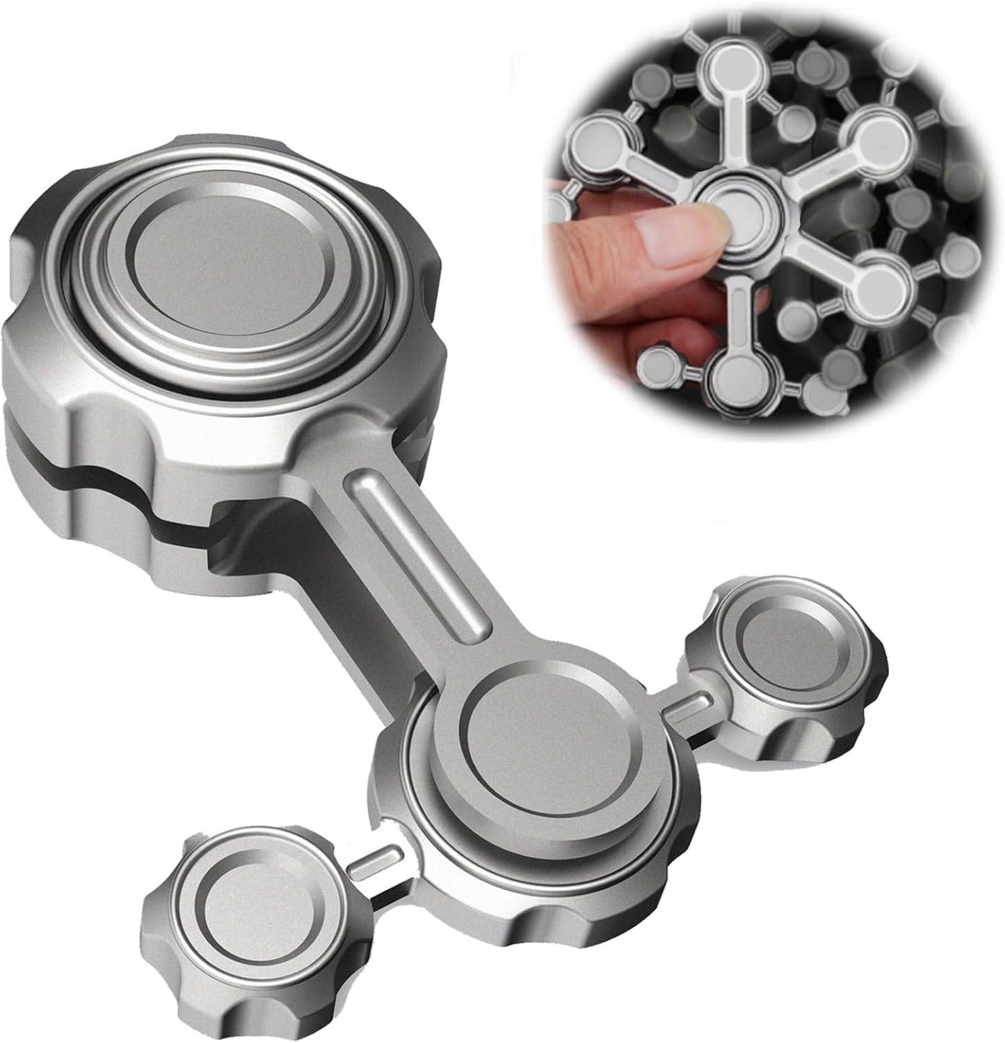 Amazon.com: Gear Fidget Spinner Metal Toy for Kids Adults, Chaos Flippy ...