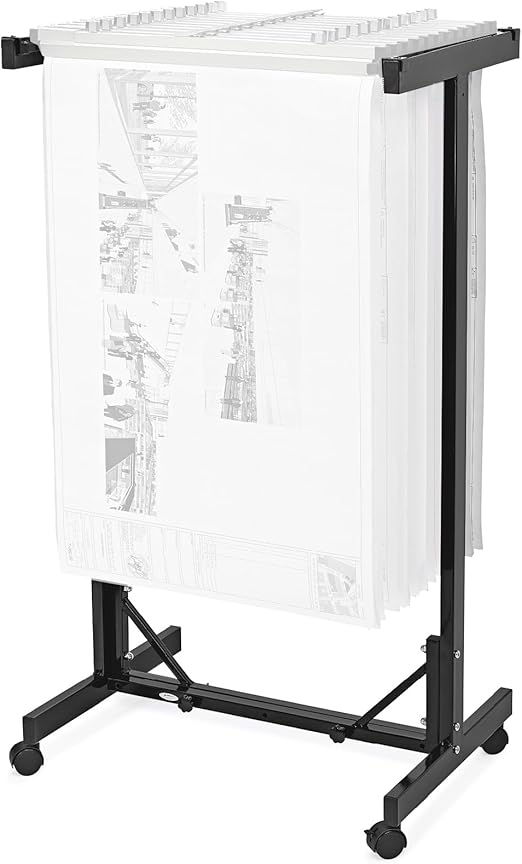 Amazon.com: Adir Mobile Blueprint Storage Rack - Adjustable Mobile ...