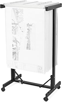 Amazon.com: Adir Mobile Blueprint Storage Rack - Adjustable Mobile ...