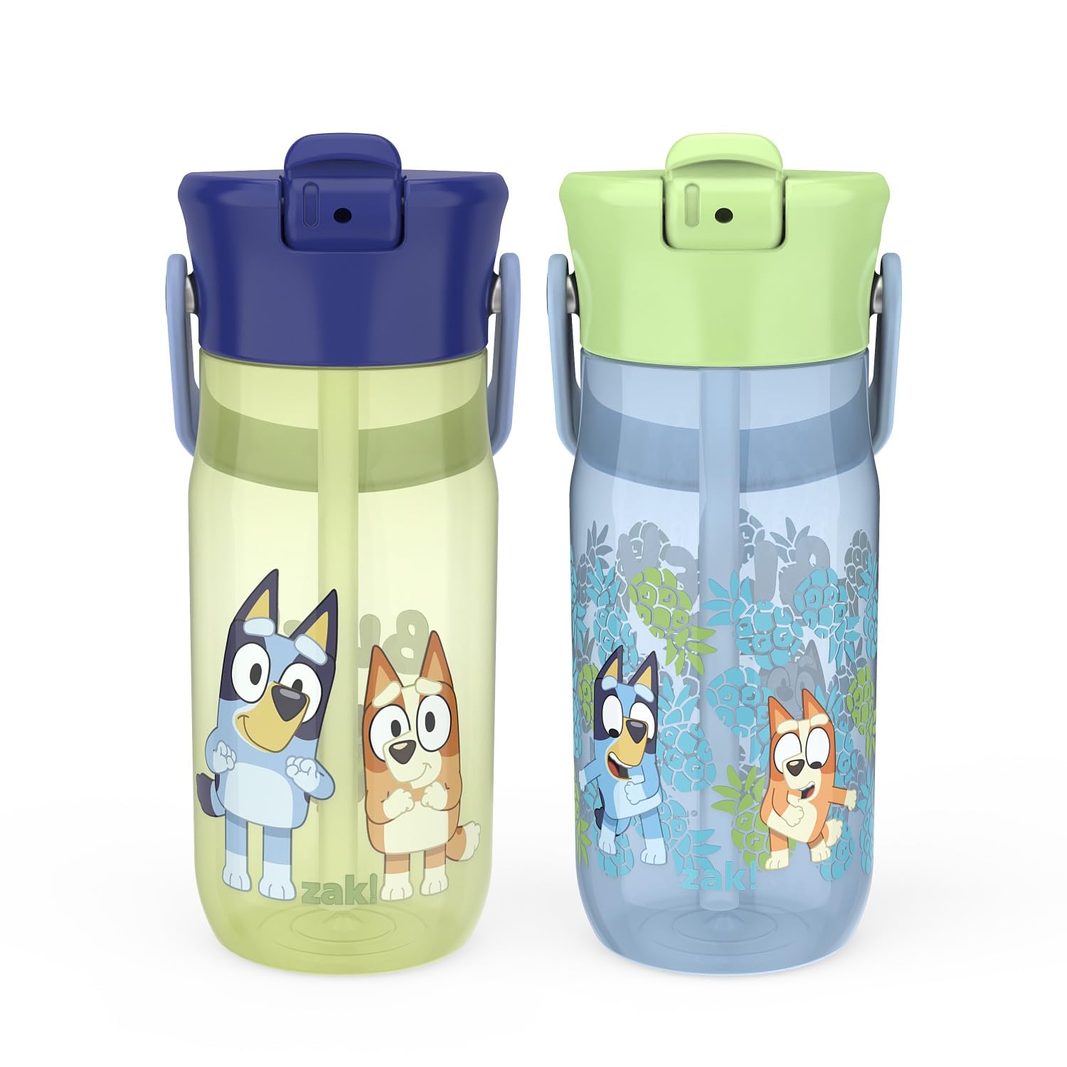Amazon.com: Zak Designs Harmony Bluey Water Bottle for Travel or At ...