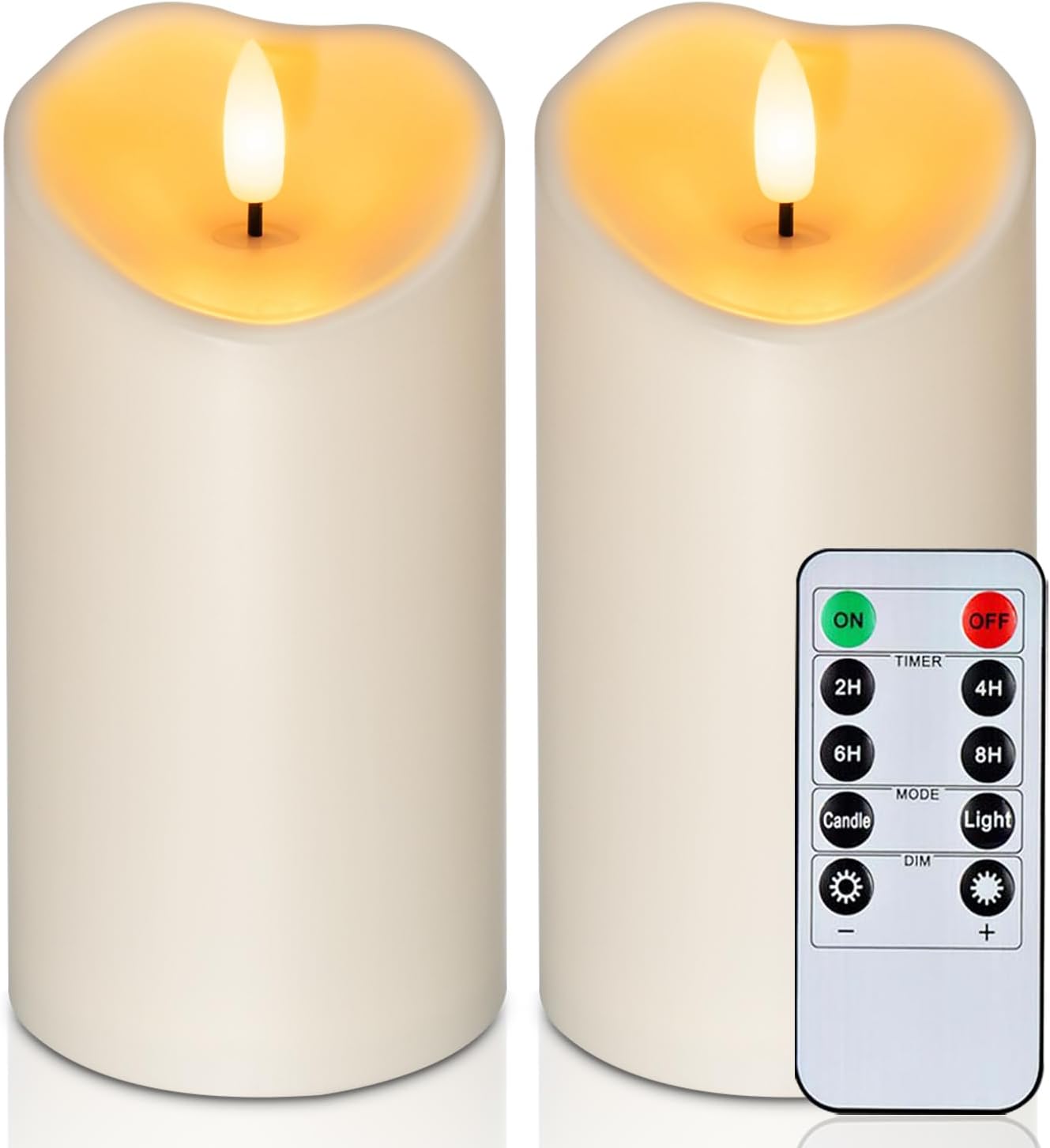 Amazon.com: QIDEA Waterproof Outdoor Flameless LED Candles - with ...