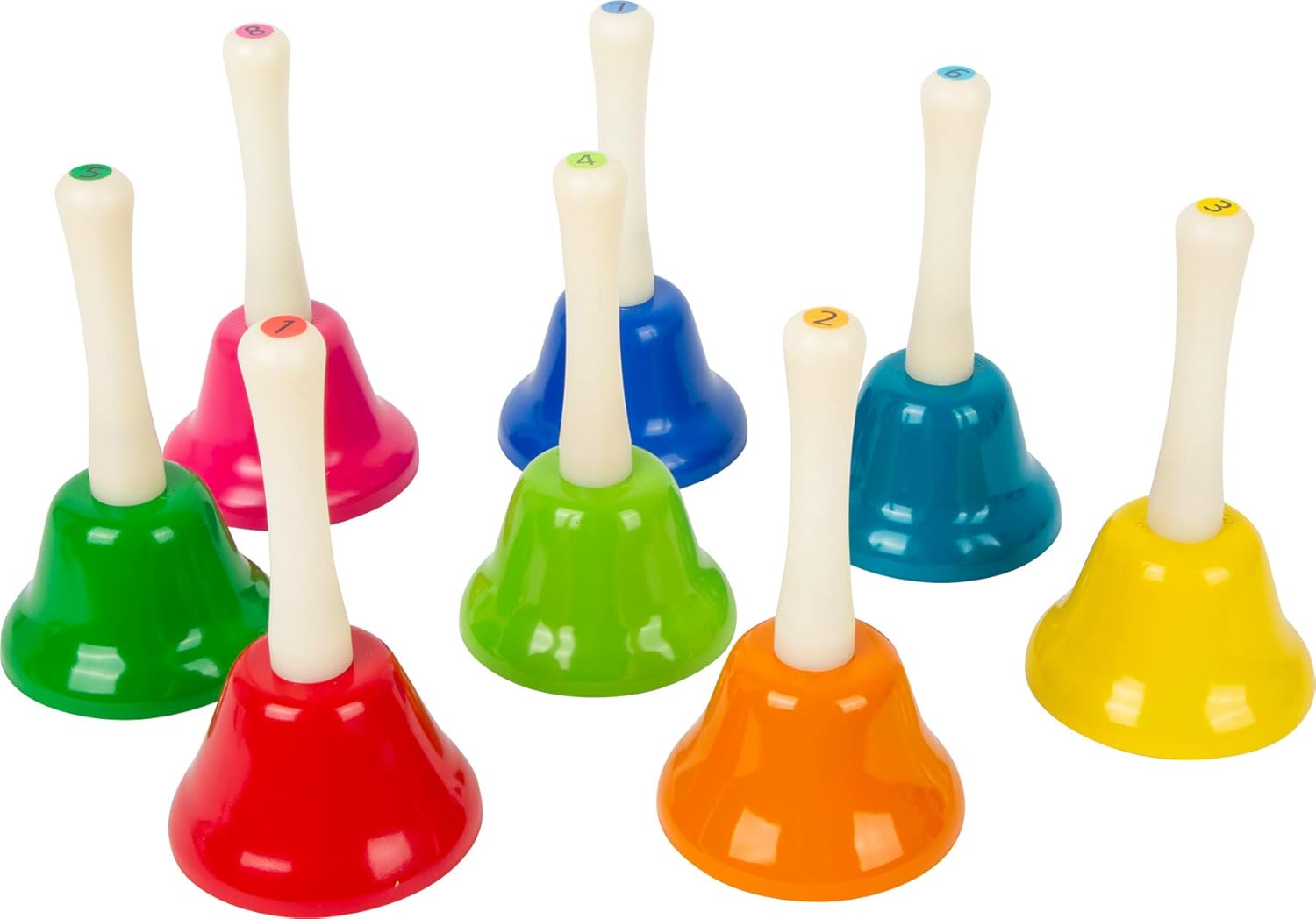 Small Foot 11693 Hand Bells Set, Set of 8, Toy for Early Education ...