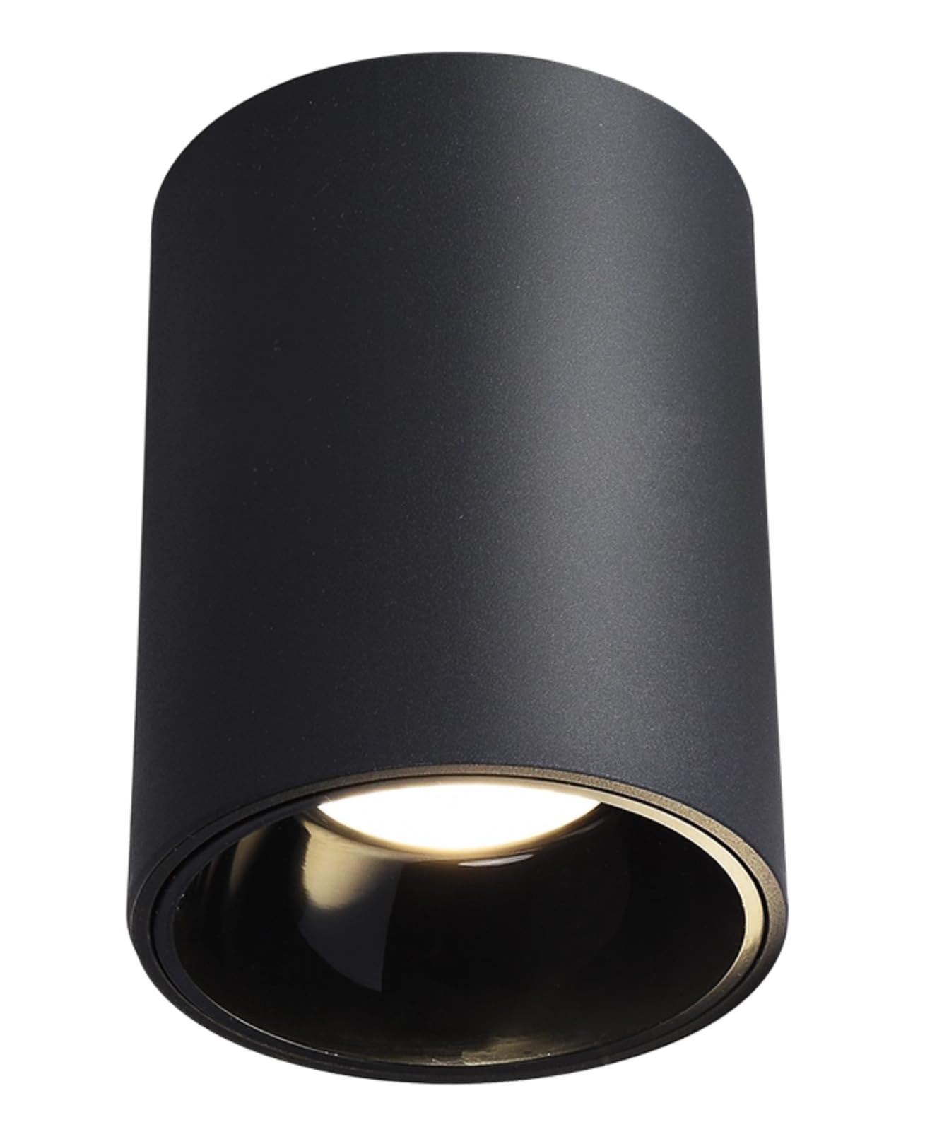 CITRA 12W LED Indoor Outdoor Black Ceiling Lamp Round Drum Cylinder ...