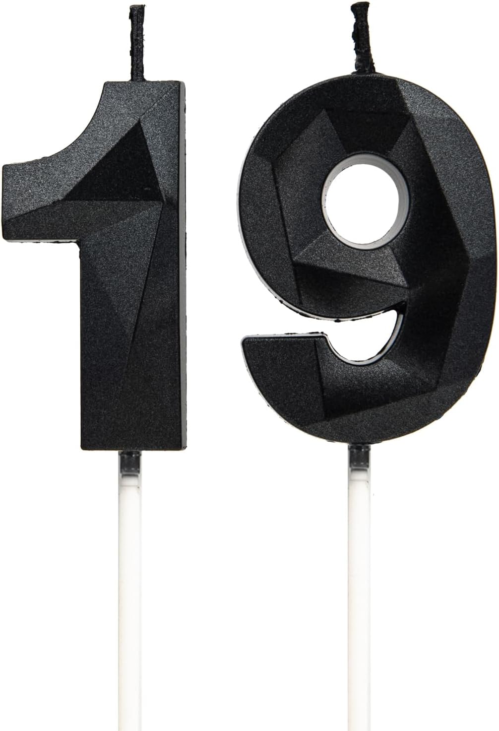 Yiran Sky Blue 19th Birthday Candles, Number 19 Happy Birthday Candles ...