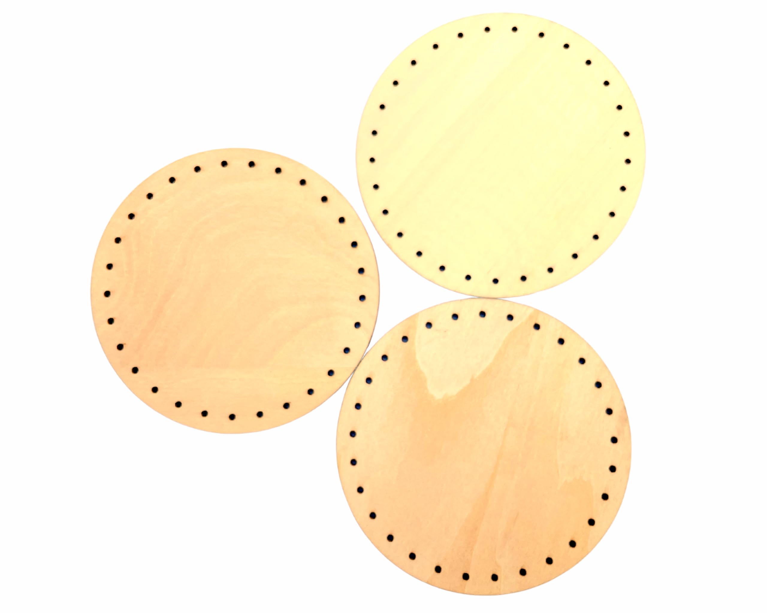 Amazon.com: Pack of 3 Wooden Basket Bases with Holes for Pine Needle ...