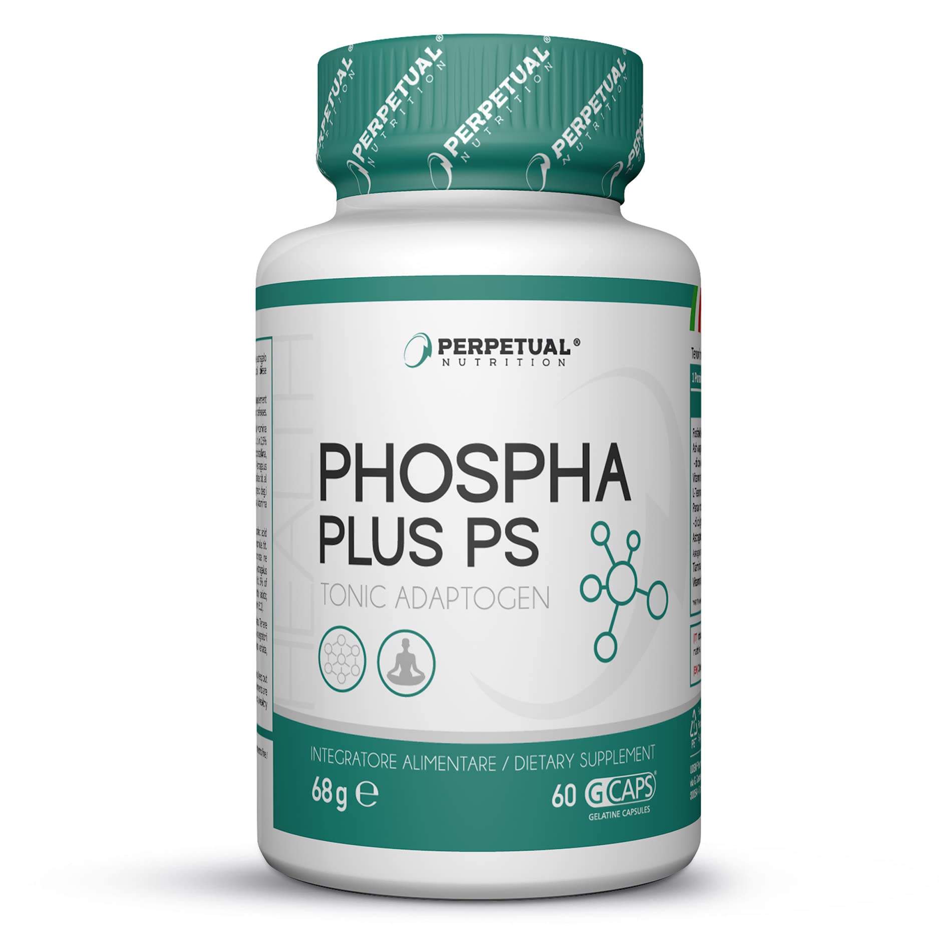 Fosfatidilserina 300mg, 60 capsule di Ashwagandha e Vitamina C 100mg ...