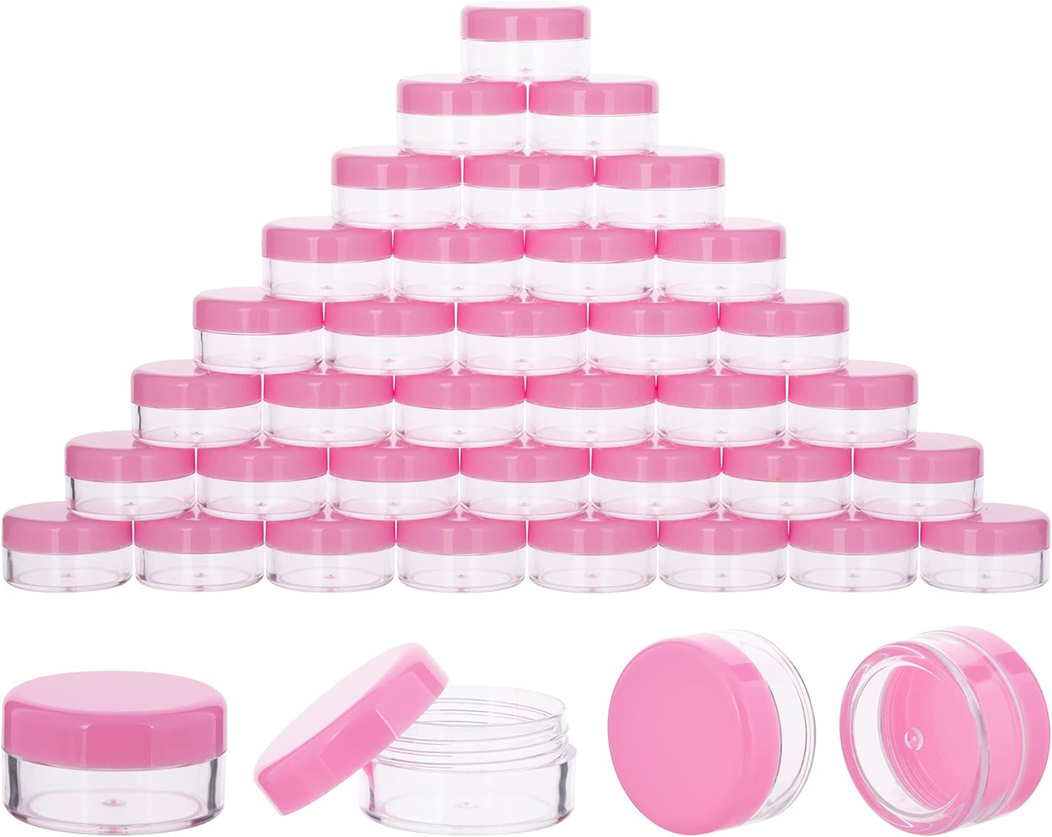 Amazon.com: 40Pcs 10 Gram Plastic Cosmetic Containers with Lids for ...