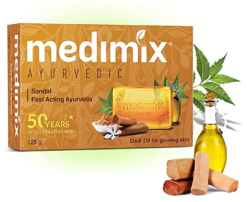 Amazon.com : Medimix Herbal Handmade Ayurvedic Soap with Sandal with ...