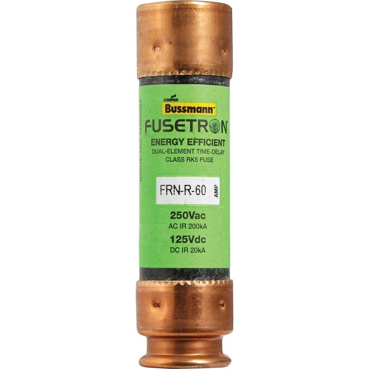 Bussmann FRN-R-60 60 Amp Fusetron Dual Element Time-Delay Current ...