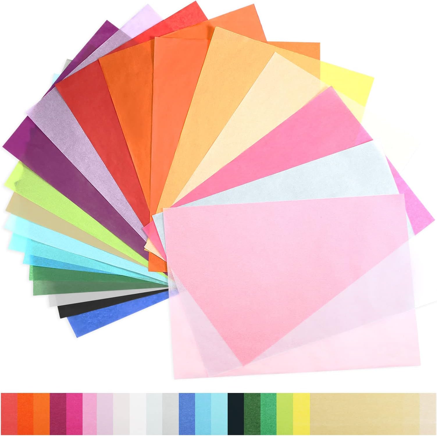 LEMESO 60 Sheets 20 Assorted Art Tissue Paper, 14" x 20" Multi-color ...