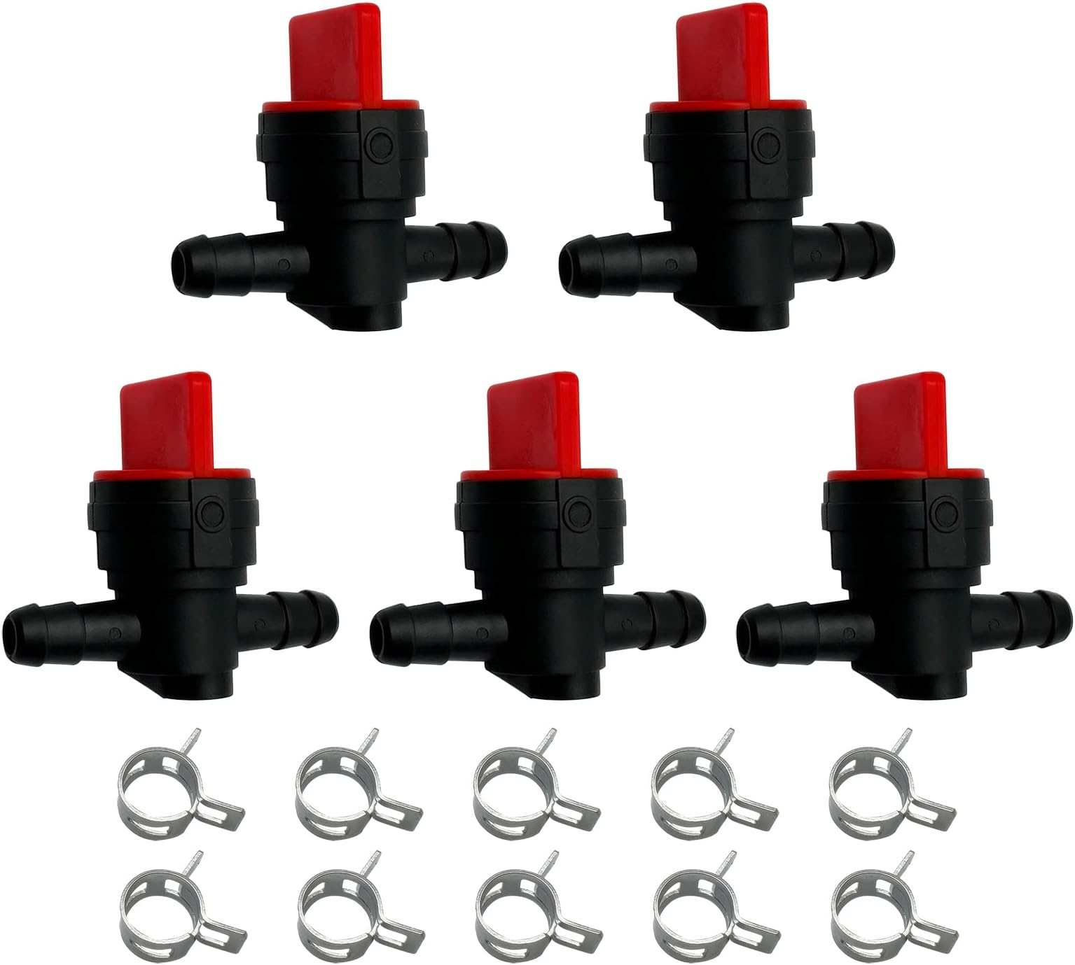 Amazon.com: Yunnergo 3PCS 1/4" Straight InLine Gas Fuel Shut Off Valves ...