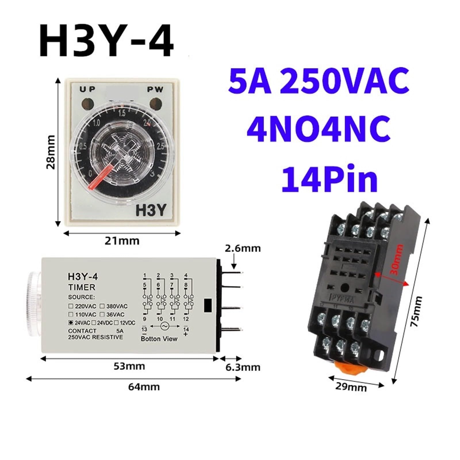 Haak Switch Relé De Temporizador Doble De Encendido Y Apagado ...