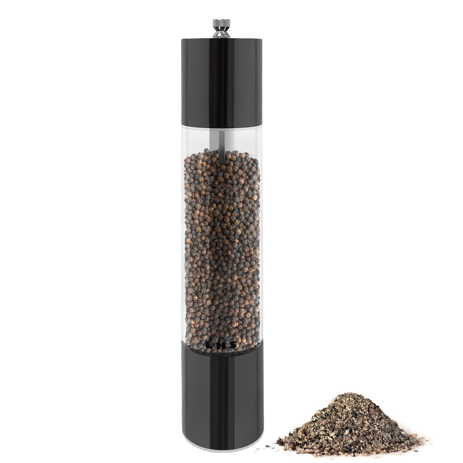 Amazon.com: LHS Pepper Grinder Pepper Mill Salt Grinder Refillable ...