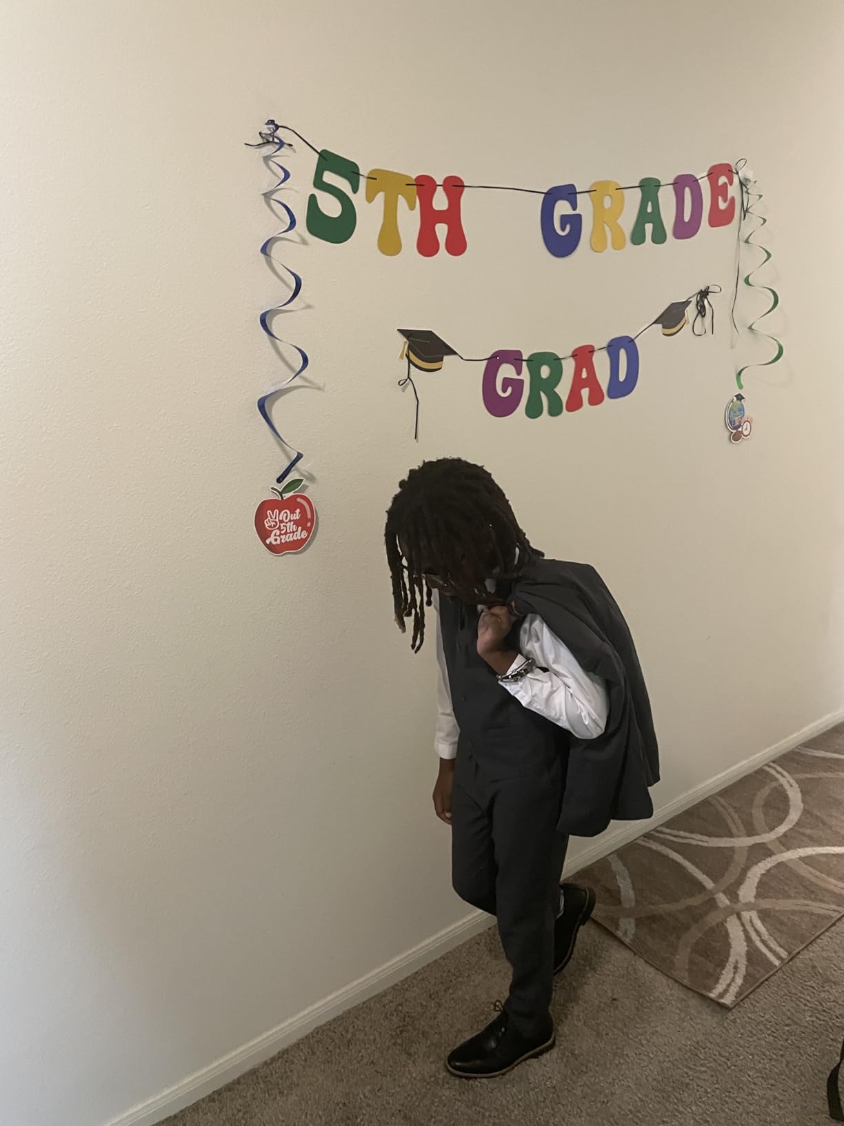 Amazon.com: 5th Grade Graduation Decorations, NO-DIY Glitter 5th Grade ...