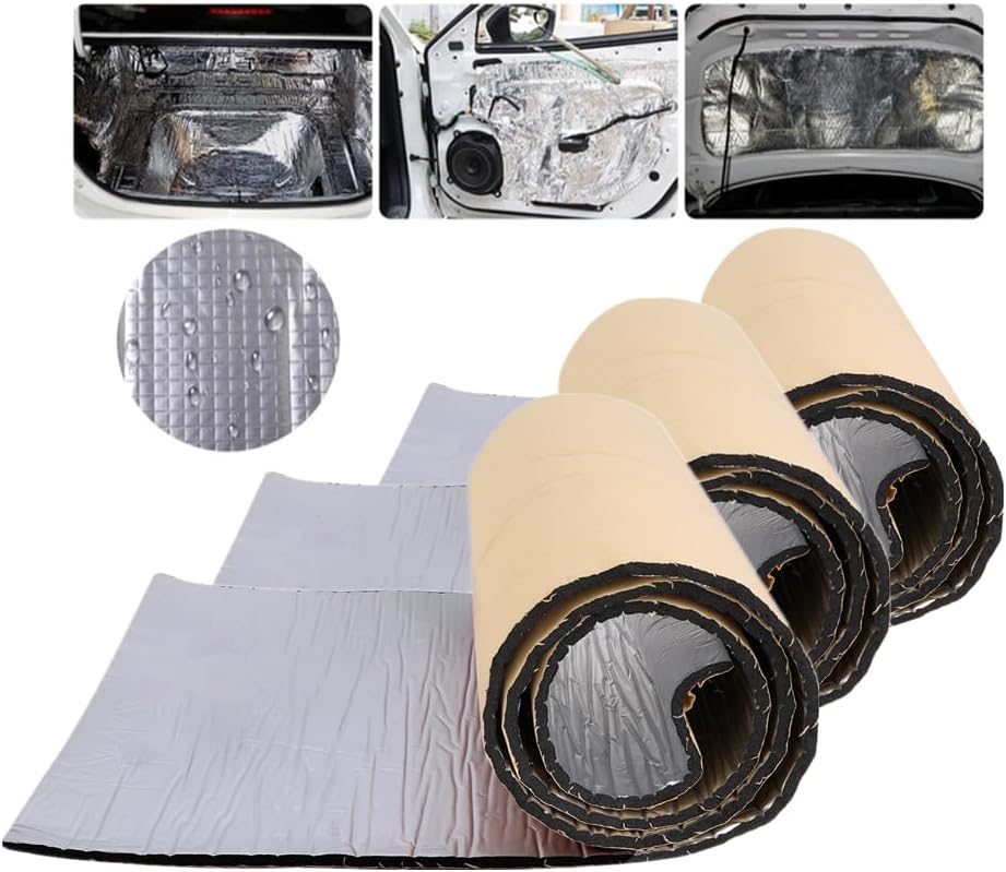 200*50cm 3 Roll Sound Deadening Mat Self Adhesive Sound Deadening ...