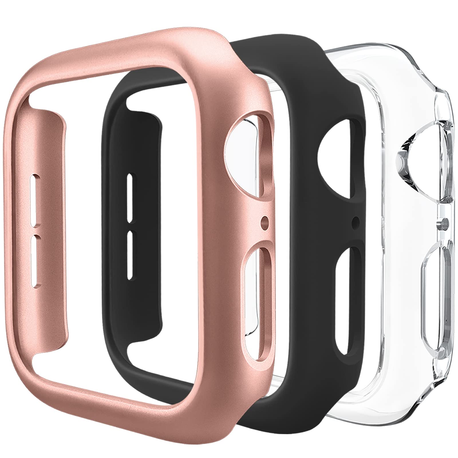 Amazon.com: 3 Pack Compatible for Apple Watch Case 44mm Series 6 Series ...