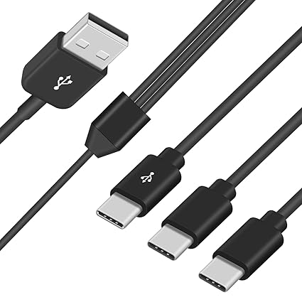 Amazon.com: Duttek USB A to USB C Splitter Cable 5 Ft/1.5M, USB C ...