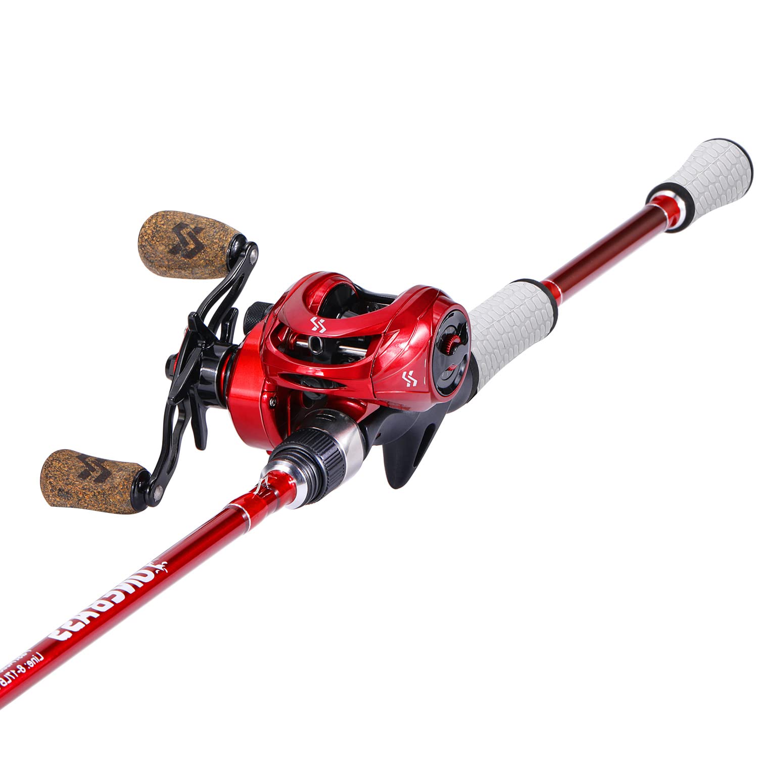 One Bass Spirit Flame Fishing Rod Reel Combo, Spinning & Baitcasting ...